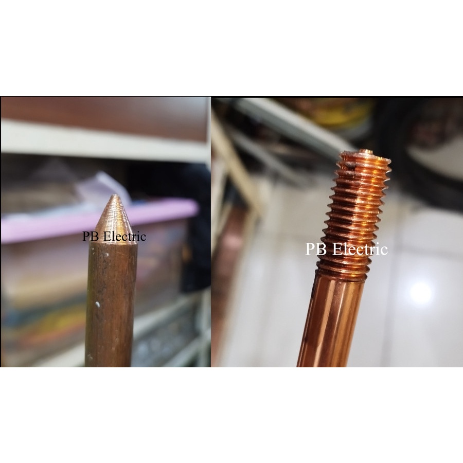 Jual Grounding Rod 5/8 x 1 Meter / Copper Rod 5/8 x 1 Meter / Batang ...