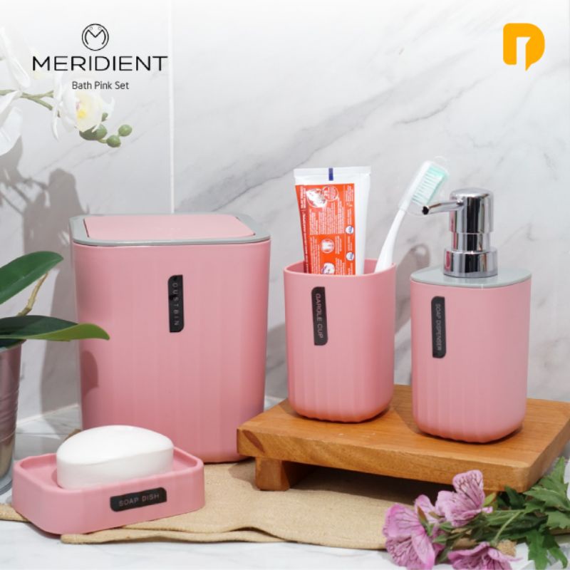 Jual Meridient Bathroom Set - Perlengkapan Kamar Mandi / Wadah Sabun ...