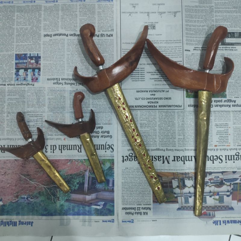 Jual keris anak mini unyil dewasa kecil adat tradisional kartini ...