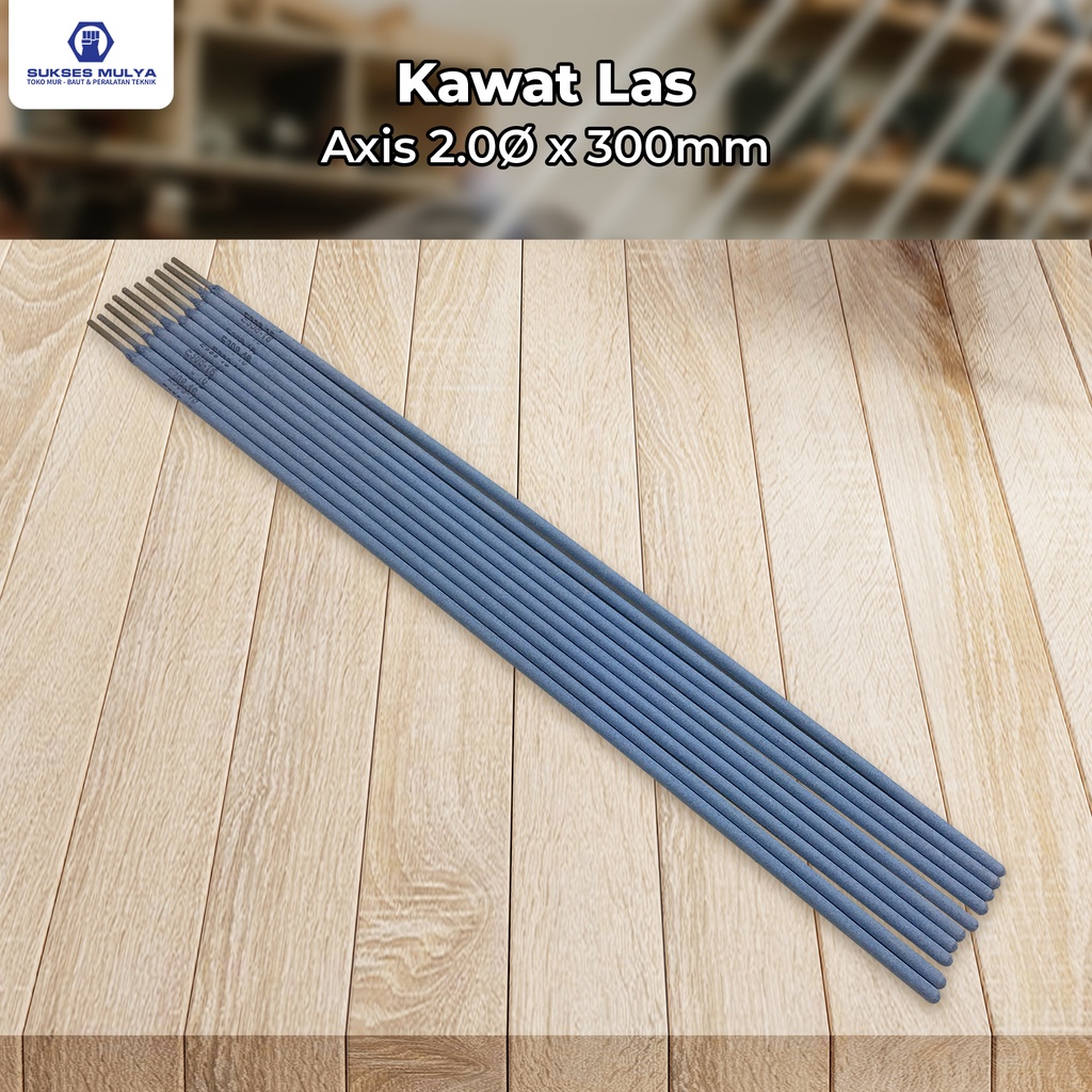 Jual AXIS Kawat Las Stainless 2.0 x 300mm 19 pcs Kawat Las Steinless ...