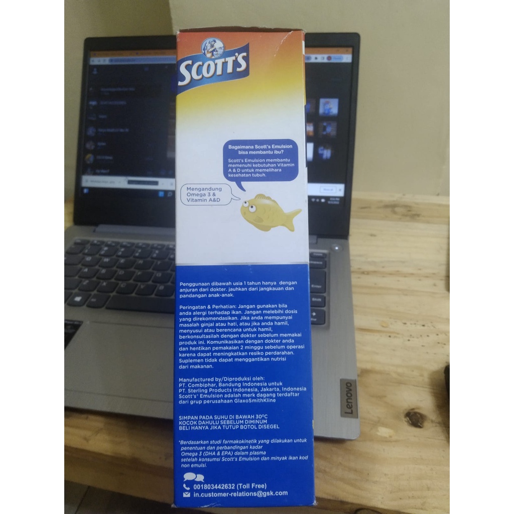 Jual Scotts Emulsion 400 Ml 100% Original / / Scotts Original 400 Ml ...