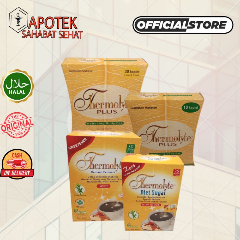 Jual Thermolyte Plus Isi @10 sachet dan Thermolyte Diet Sugar | Shopee ...