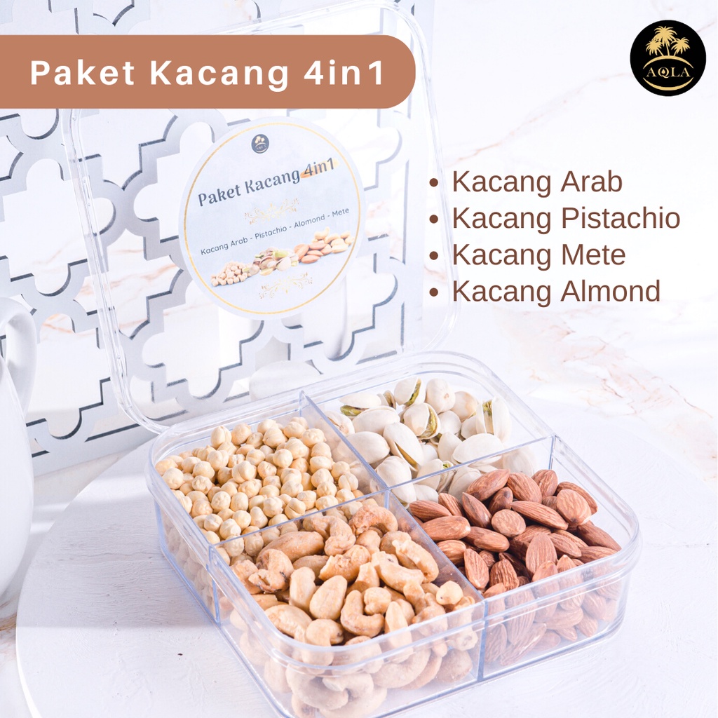 Jual Kacang 4in1 / Cemilan Sehat Saudi / Kacang Arab Kacang Almond ...
