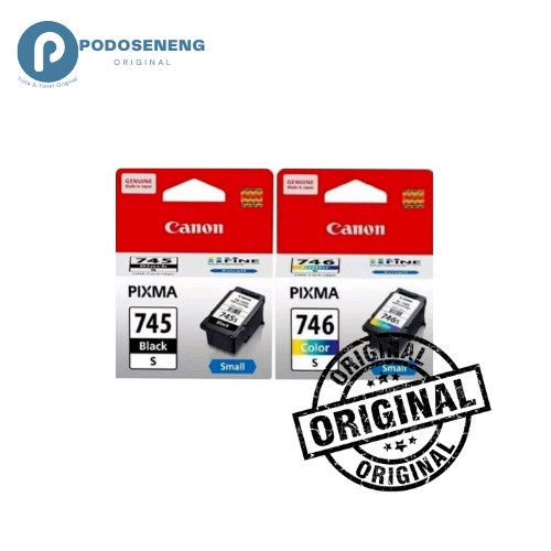 Jual Tinta Canon 745 Black Small + 746 Color Small Original (PAKETAN ...