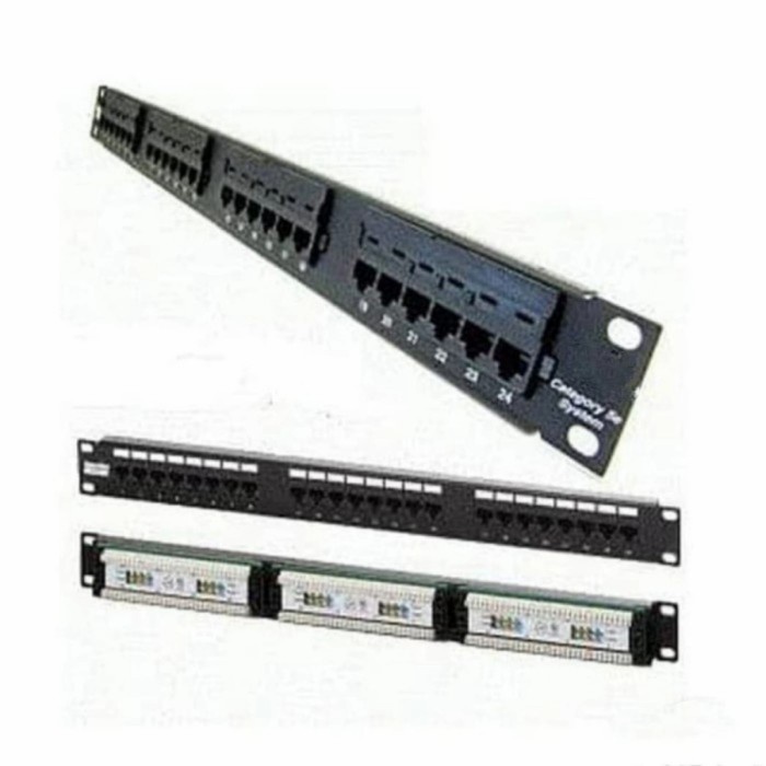 Jual Port Patch Panel 24 Port With Modular 19" 1U | Shopee Indonesia