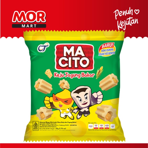 Jual MACITO Keju Jagung Bakar Snack Chesee Roasted Corn 70 gr | Shopee ...