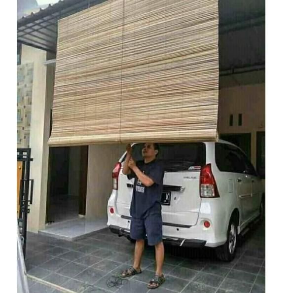Jual ([Seri](R39S) ) Tirai kerey Bambu sawit kwalitas super,tirai kulit ...