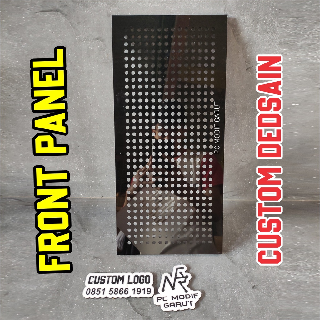 Jual FRONT PANEL CASING PC CUSTOM LOGO BERLUBANG | Shopee Indonesia