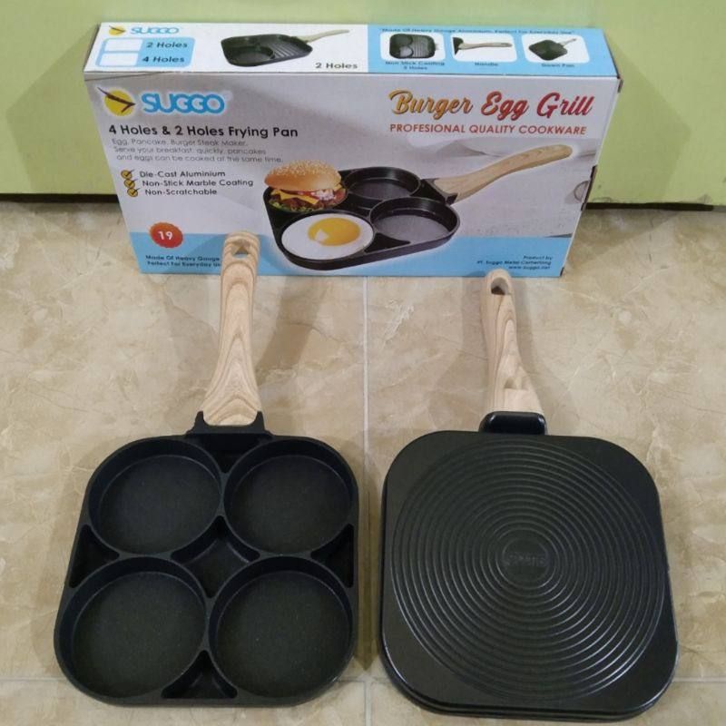 Jual Egg Burger PAN suggo /Cetakan Telur Burger 2 lubang dan 4 lubang ...