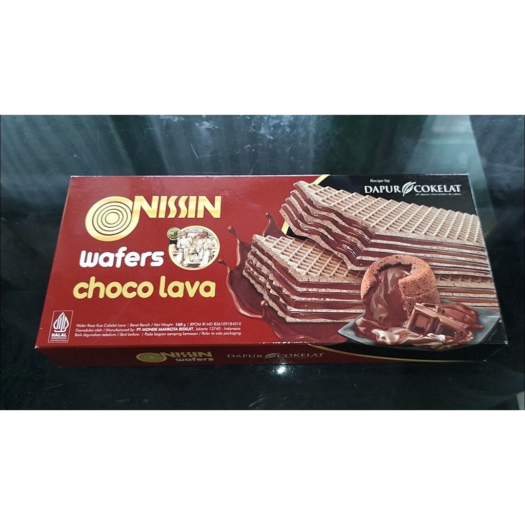 Jual Nissin Wafer Cream Dapur Cokelat Choco Lava 160g | Shopee Indonesia