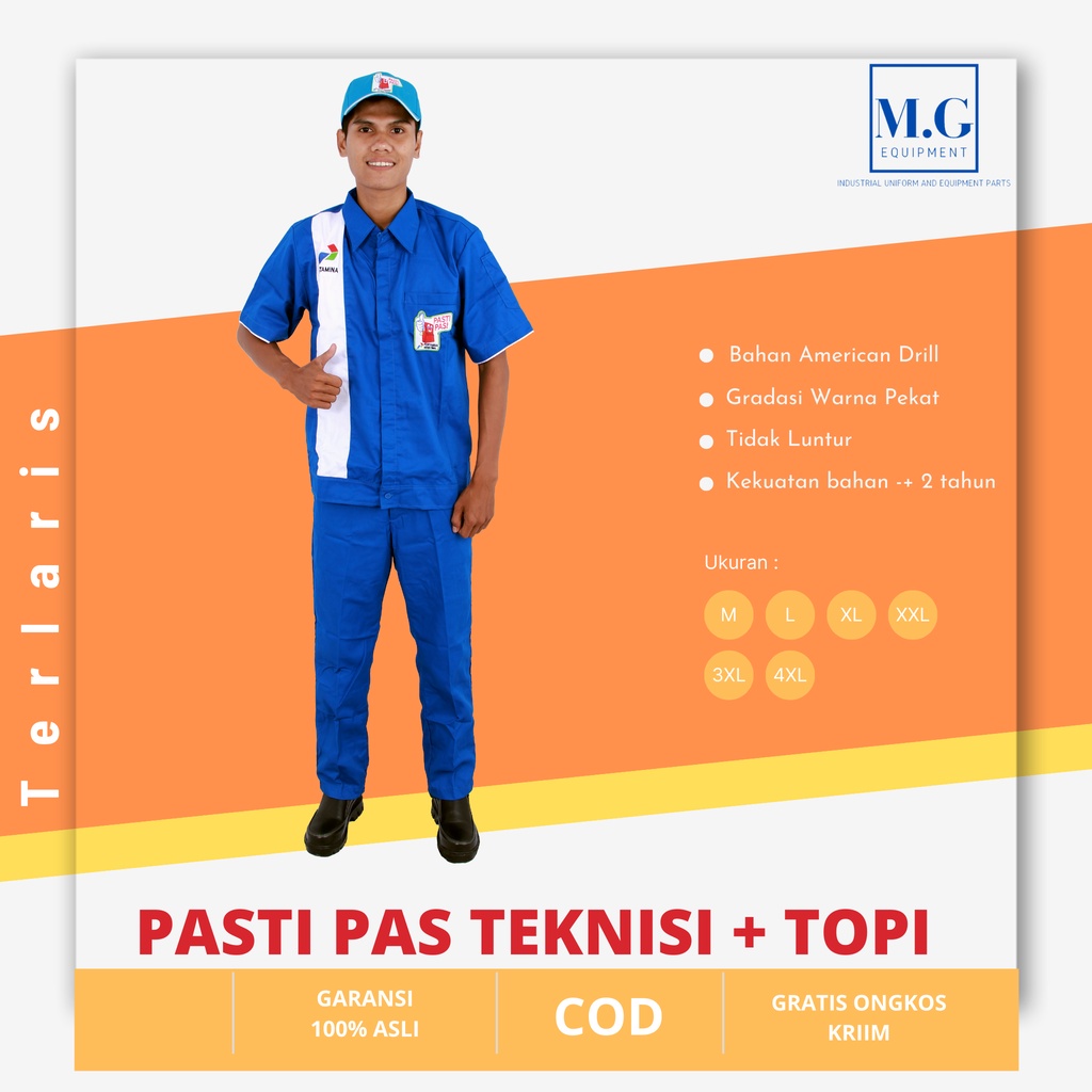Jual Seragam spbu pertamina pasti pas operator , pengawas, ob, teknisi ...