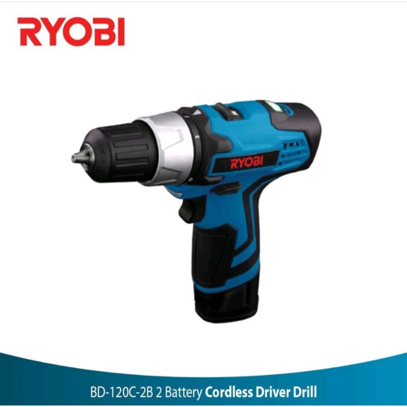 Jual RYOBI BD-120C-2B CORDLESS DRIVER DRILL 2 BATTERY / MESIN BOR ...