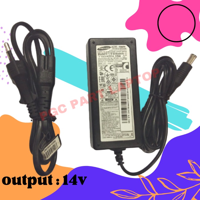 Jual Adaptor MONITOR SAMSUNG power supply LED LCD ORIGINAL 14V 1,786A ...