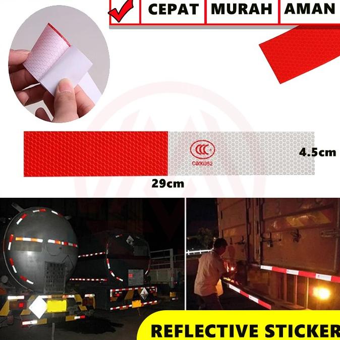 Jual STICKER REFLECTOR PEMANTUL CAHAYA STICKER REFLECTIVE WARNING SIGN ...