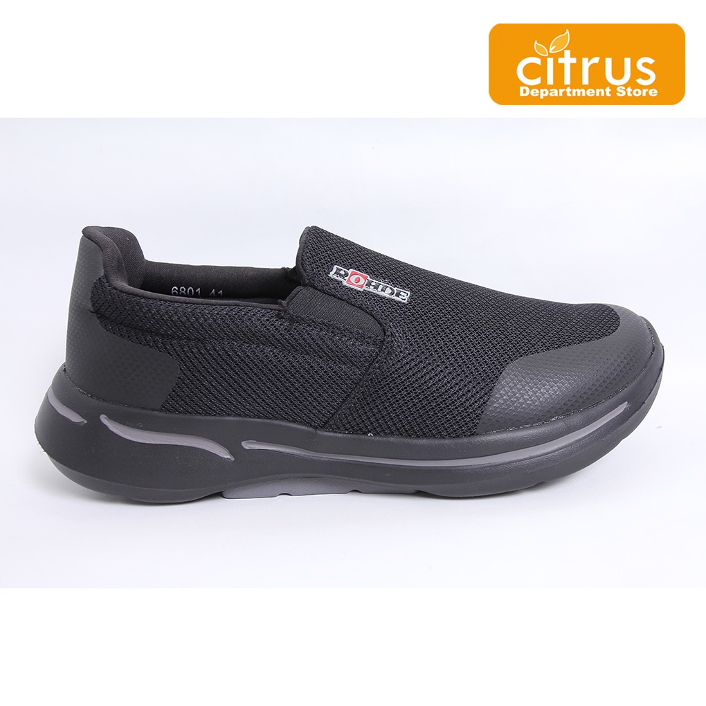 Jual Rohde 6801 Sepatu Sport Pria Warna Black & Dark Grey | Shopee ...