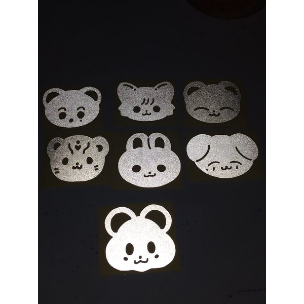 Jual NCT DREAM LIGHTSTICK DECO STICKER REFLECTIVE MEMBER ANIMAL ...