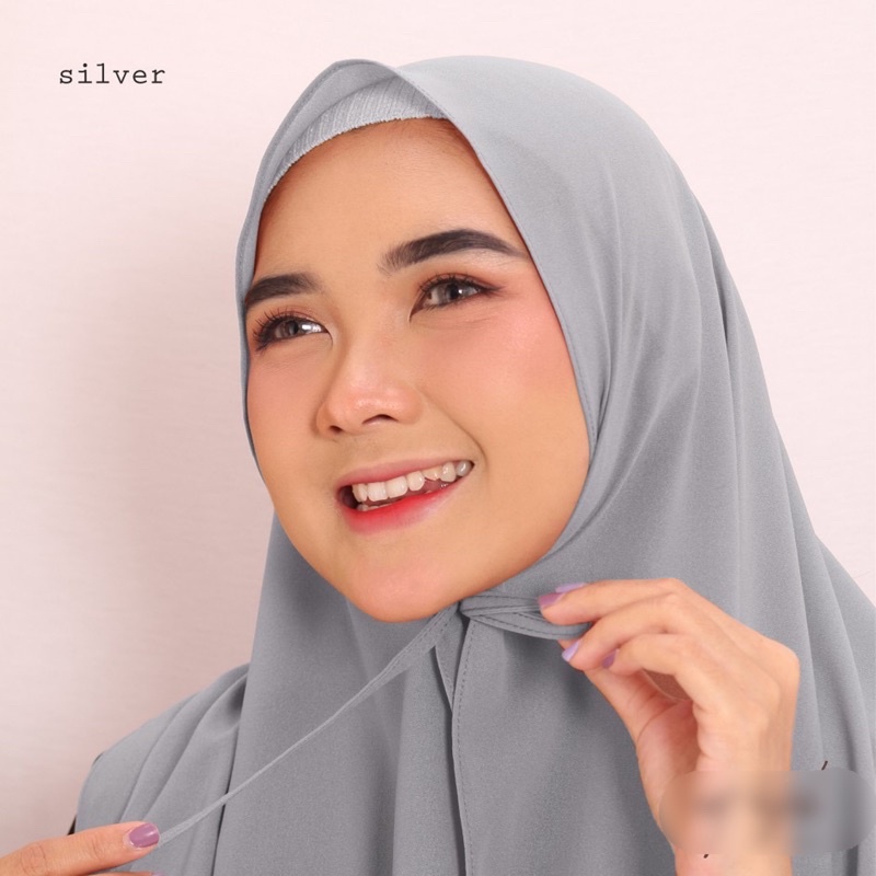 Jual Pashmina Tali Silver || Pashmina Ceruty Tali Silver || Pashmina ...