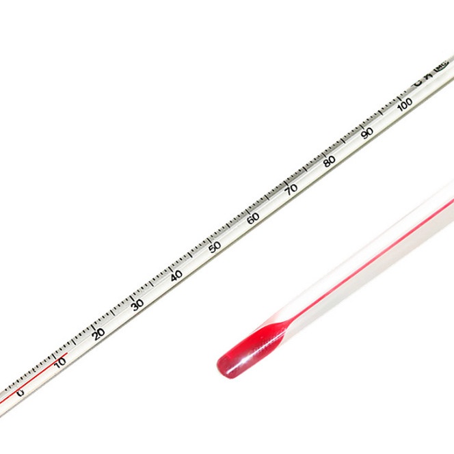 Jual Alat Lab Termometer Stick Batang Suhu -10-100 Alkohol Laboratorium ...