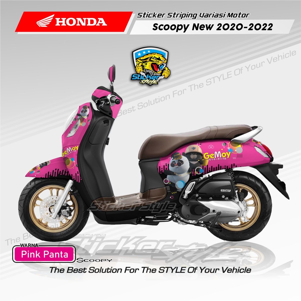 Jual DECAL FULL BODY STIKER STRIPING VARIASI MOTOR SCOOPY NEW FI 2020/ ...