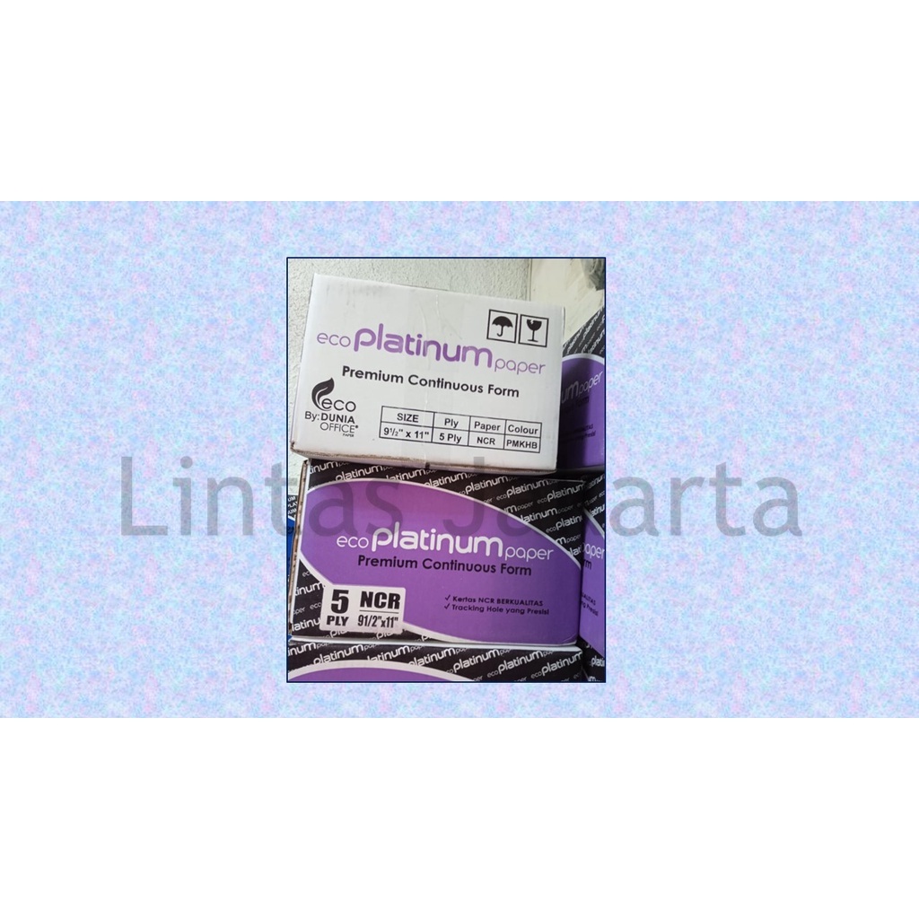Jual Continuous Form Ukuran 9,5 Inch x 11 Inch, 5 Ply NCR Merk Platinum ...