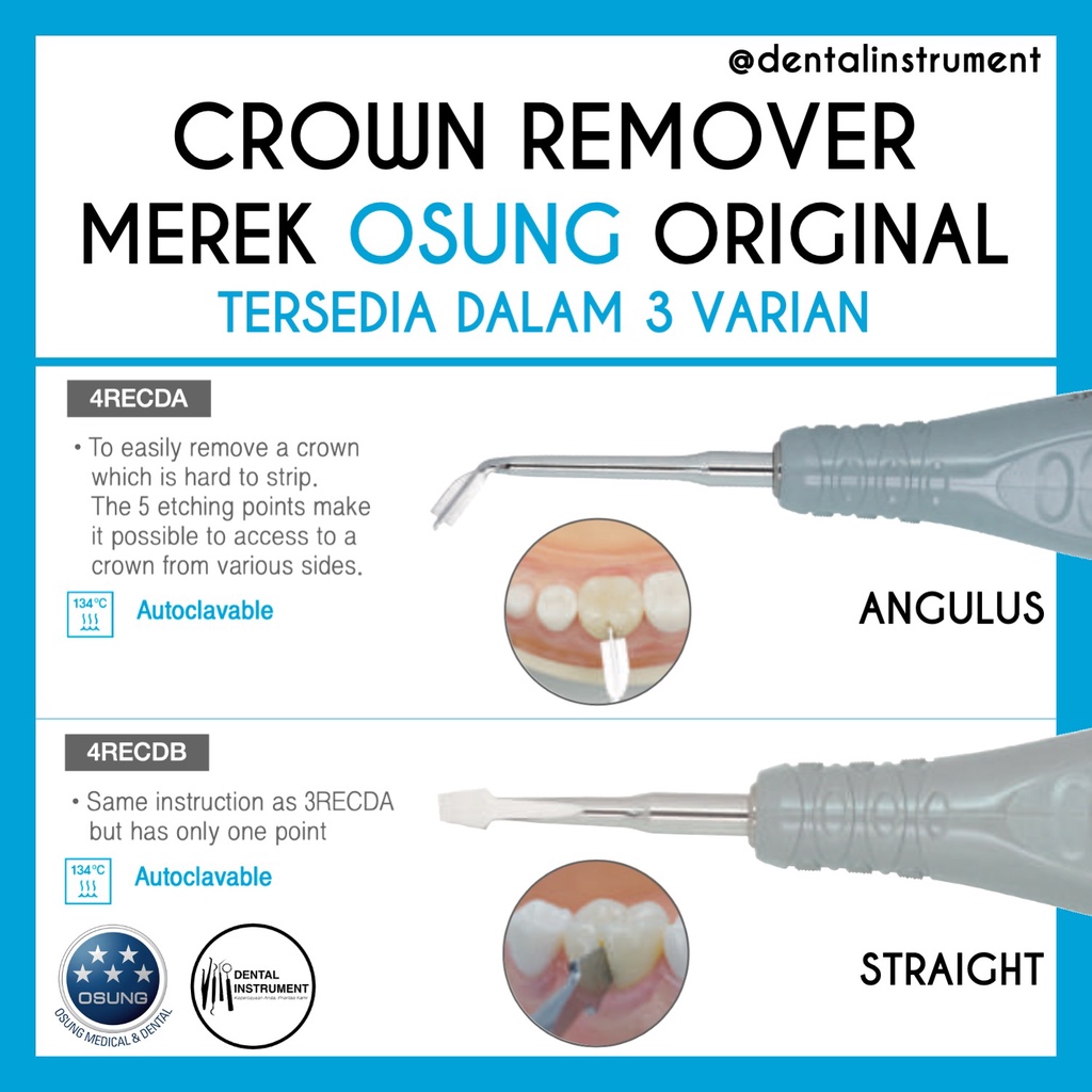 Jual Dental Bein Crown Remover Manual Merek Osung Original | Shopee ...