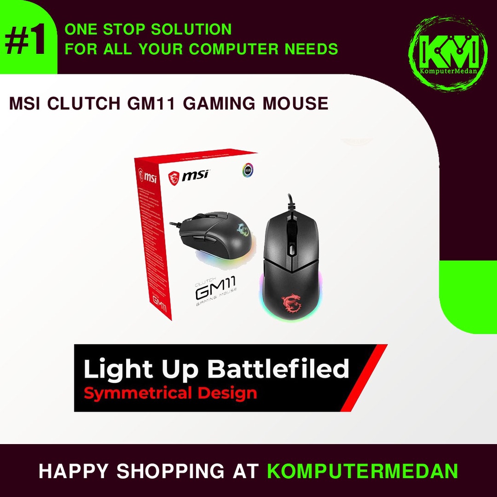 Jual MSI CLUTCH GM11 GAMING MOUSE | Shopee Indonesia