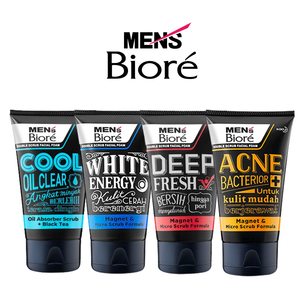 Jual BIORE MEN'S Facial Foam 40gr/ 100gr | Shopee Indonesia