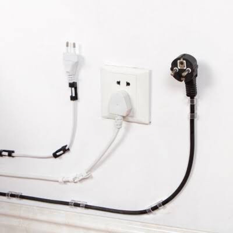 Jual 20PCS Klip Alat Pengatur Kabel di Tembok / Dinding Tempel ...