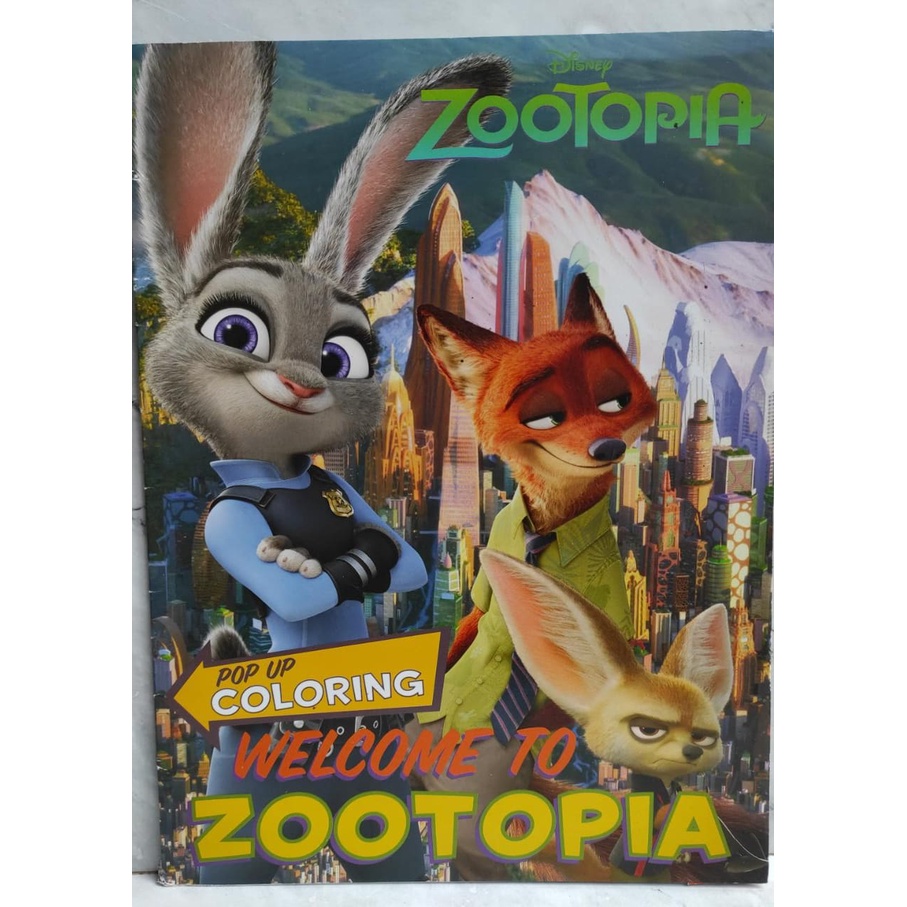 Jual Welcome to Zootopia (Pop Up Coloring) | Shopee Indonesia