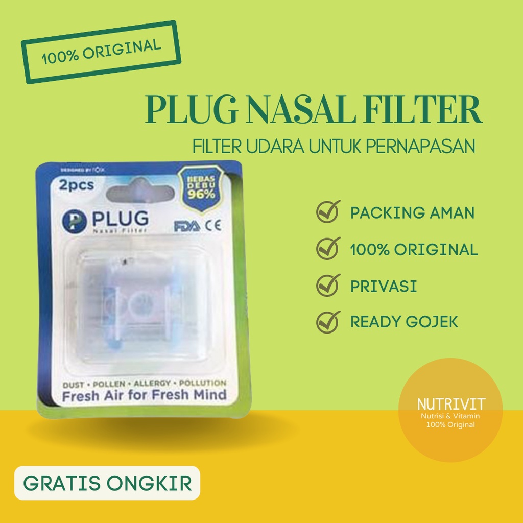 Jual PLUG Nasal Filter 1 pack (Isi 2 pcs) | Shopee Indonesia
