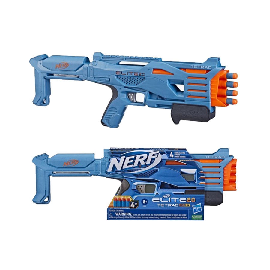 Jual NERF Elite 2.0 Tetrad QS-4 - NRRF5026 Original | Shopee Indonesia