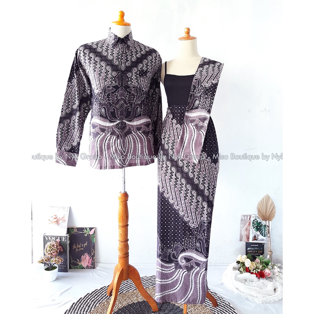 Jual MISO BUTIK - (TERBARU) Kemeja dan Rok Batik Tiffany Mauve Free ...
