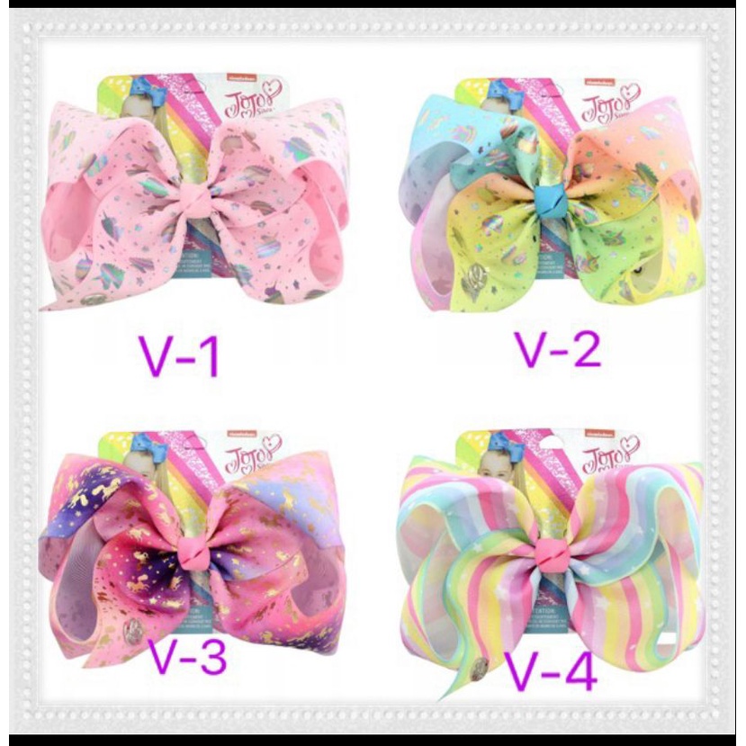 Jual JOJOSIWA RIBBON/JOJOBOW 12 MOTIF 8 INCH/JOJO PITA ORI - V1 ...