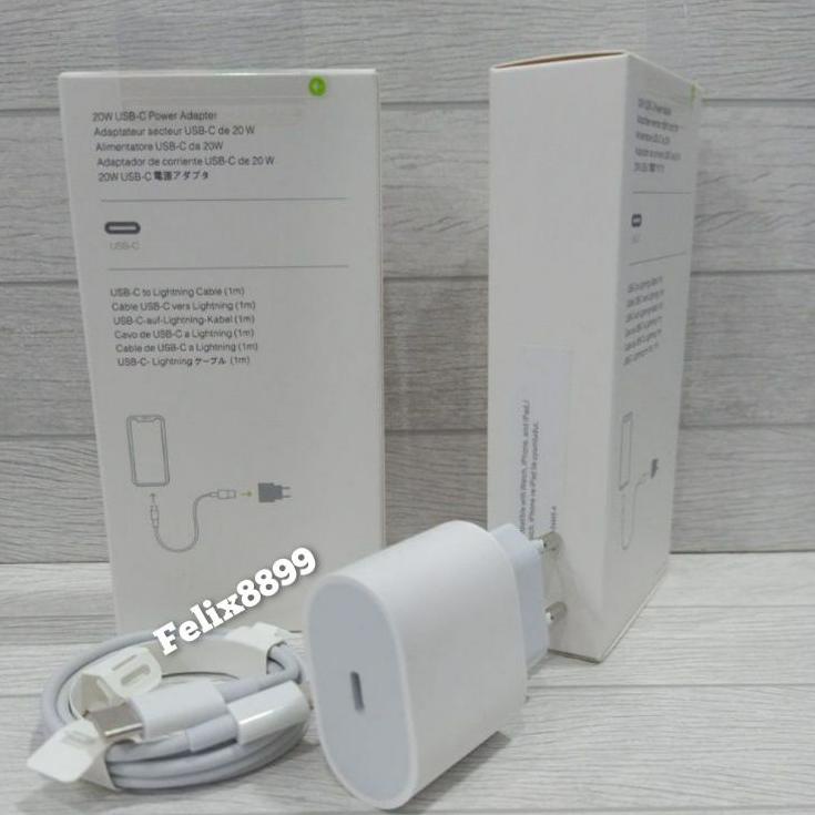 Jual Harga Diskon CHARGER USB C 20W (1paket Adaptor USB C 20W + Kabel ...