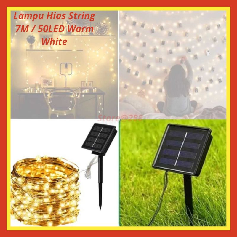 Jual Lampu Taman Hias String Dekorasi Solar Cell Tenaga Surya Matahari ...