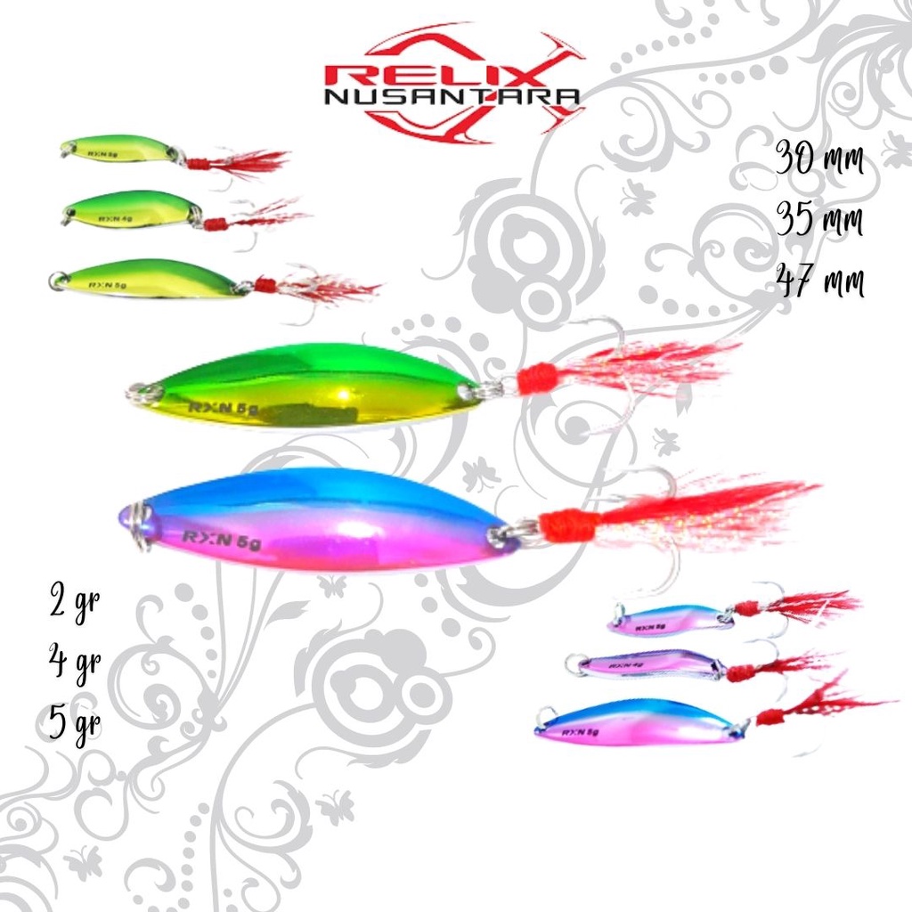 Jual Sendok-L Umpan Pancing Relix Nusantara 2gr 4gr 5gr Spoon | Shopee ...