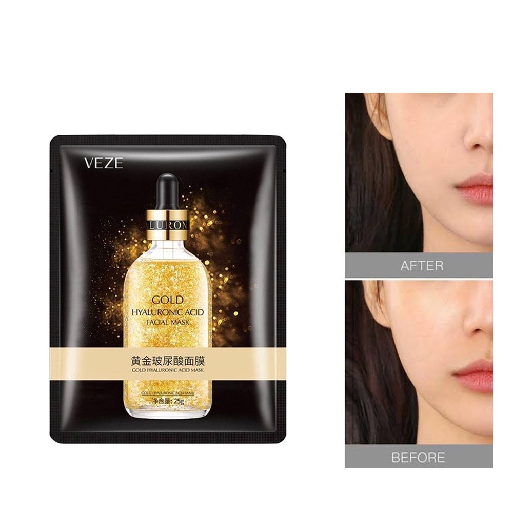 Jual Venzen Veze Pure Gold Hydra Hyaluronic Acid Mask Masker Venzen ...