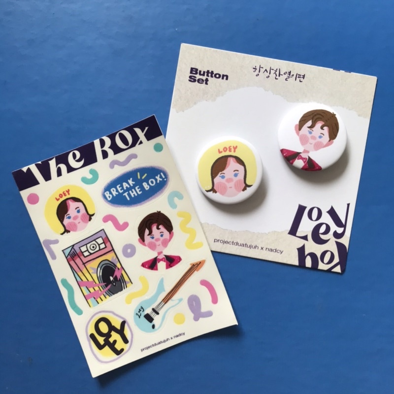 Jual Sticker & Pin Button Loey Box (Chanyeol EXO) | Shopee Indonesia