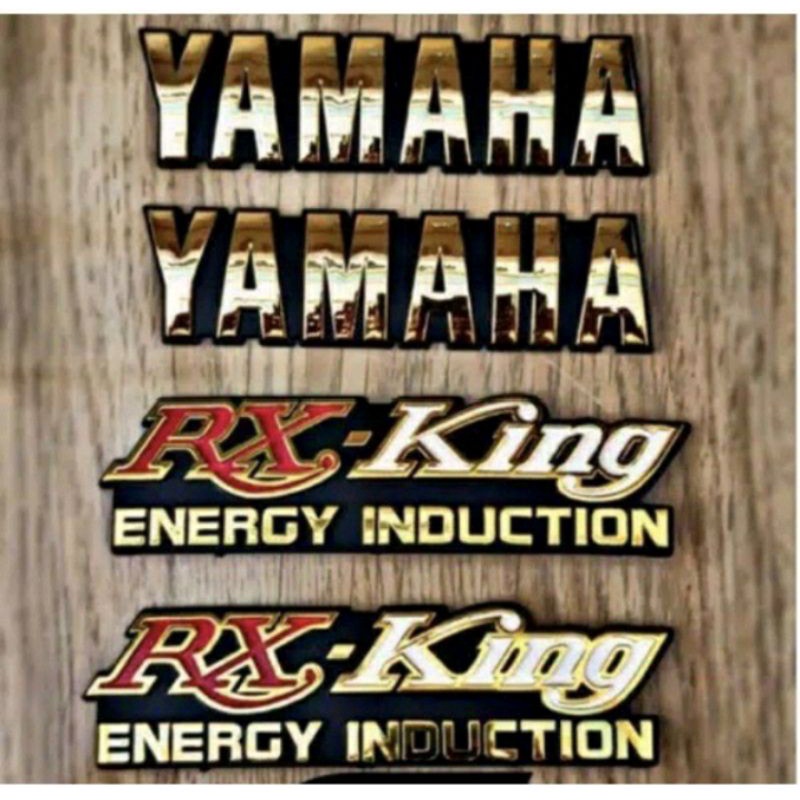 Jual paket emblem yamaha tangki rx king komplit emblem box aki rx king ...
