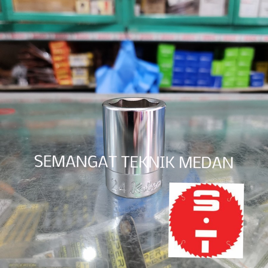 Jual KUNCI MATA SOCK SOK SOCKET 3/4" 3/4 " X 24mm 24 mm 6 SEGI KOKEN JAPAN | Shopee Indonesia