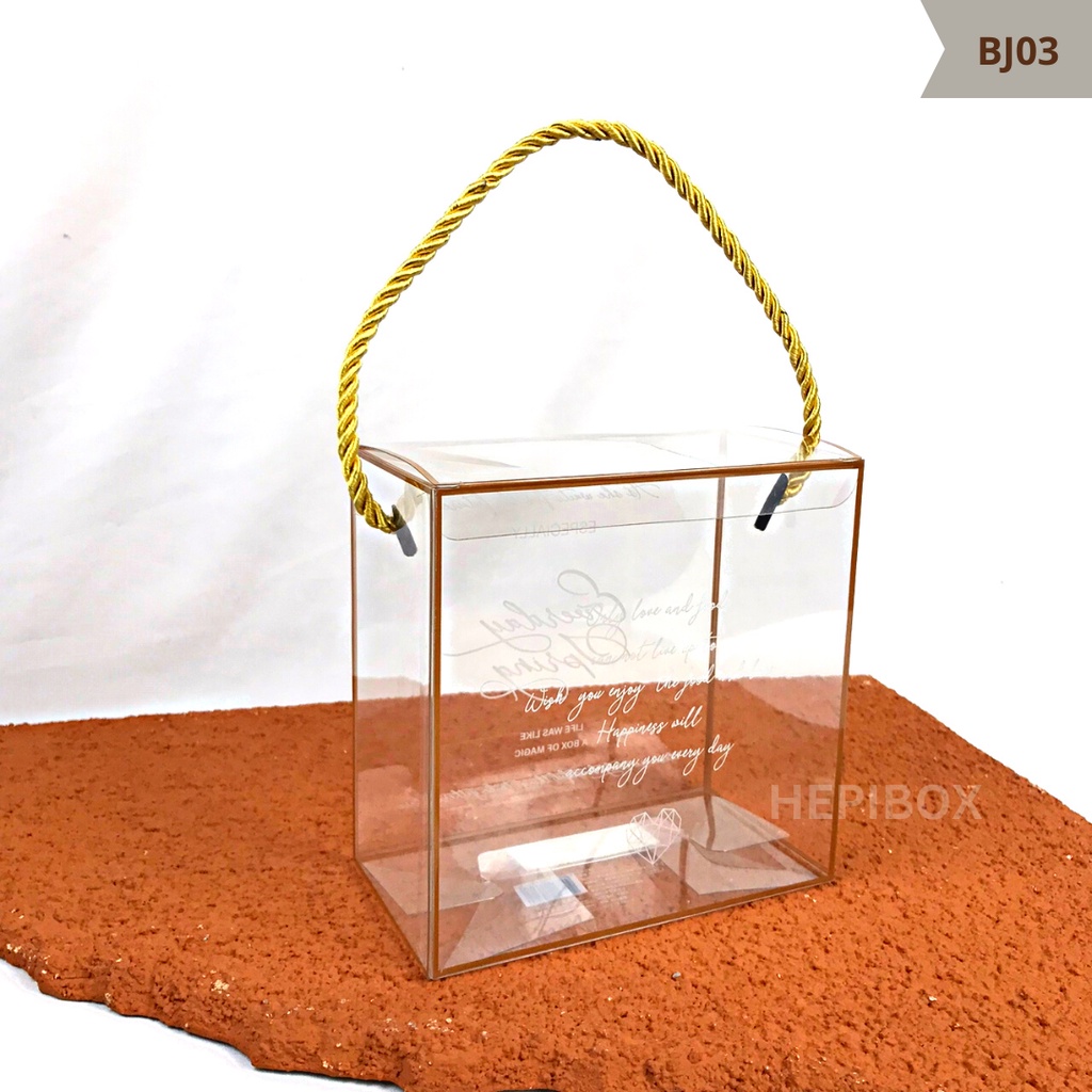 Jual Box Mika Jinjing Tali Ukuran 14x7x14cm / Box Hampers / Souvenir ...