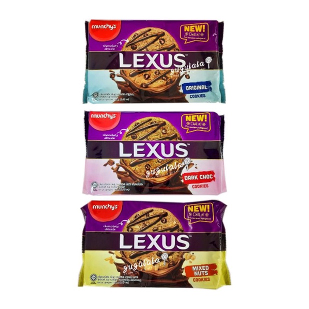 Jual Munchy's LEXUS Cookies NEW Munchys mixed nuts dark chocolate ...