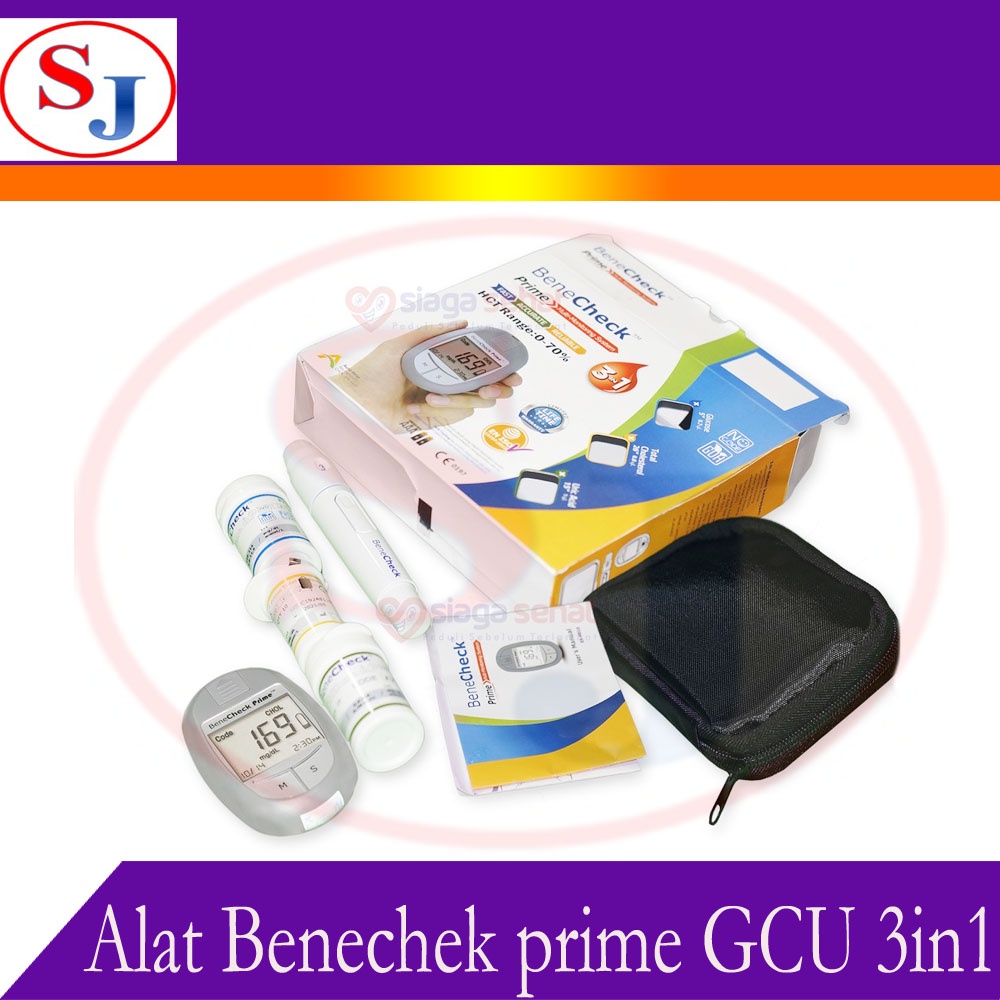 Jual Alat BENECHECK PRIME 3in1 cek Gula Darah Asam Urat Cholestrol 3 in ...