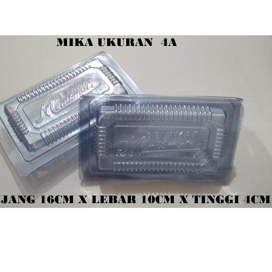 Jual PLASTIK MIKA KEMASAN KUE DAN MAKANAN UKURAN 4 - 4A isi 100pcs ...