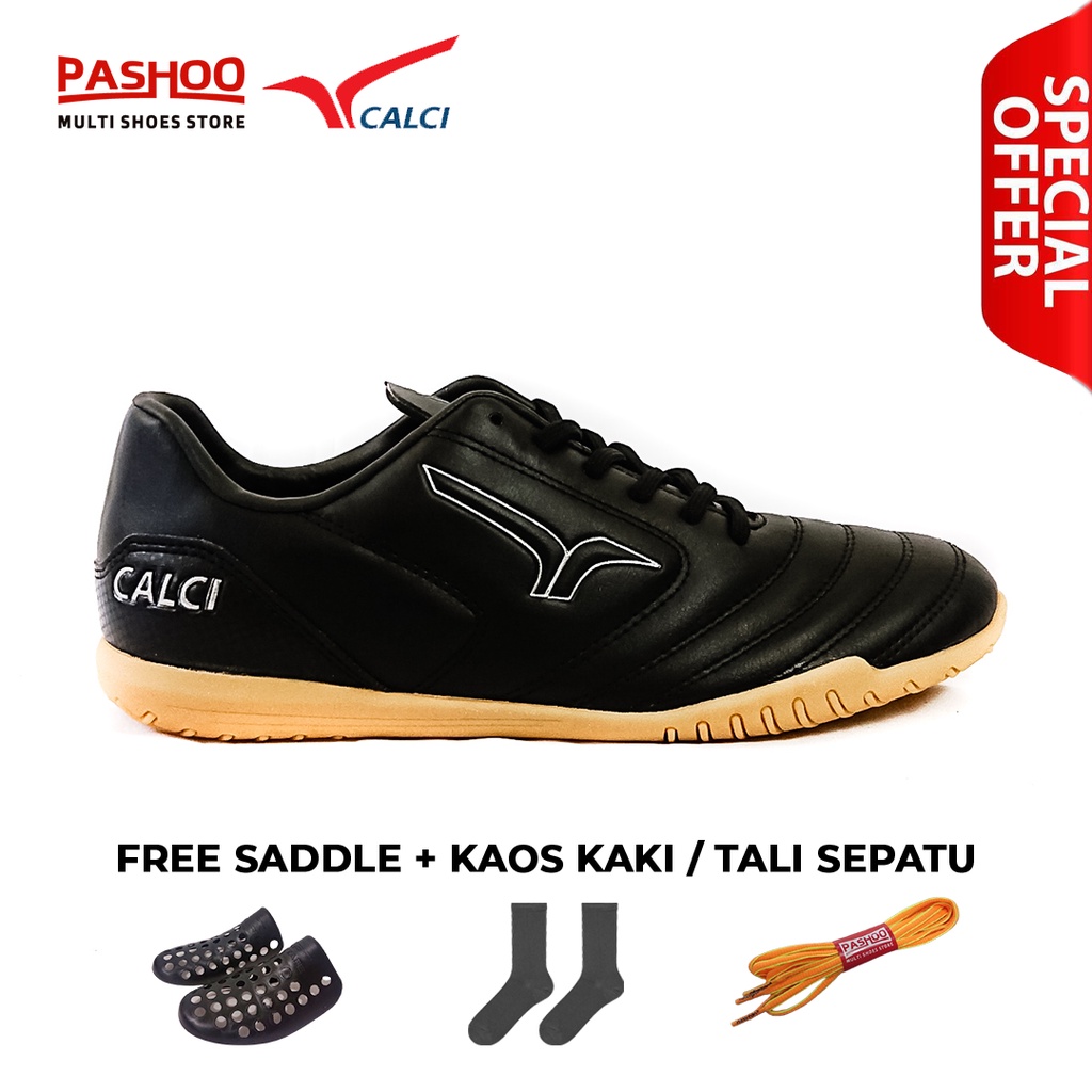 Jual CALCI Sepatu Futsal Forza ID - Black/Silver | Shopee Indonesia