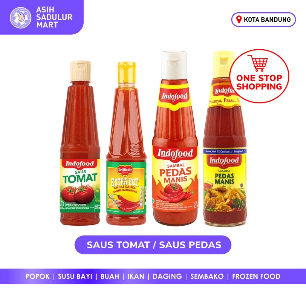 Jual Sambal / Saus Pedas Manis 335ml Indofood Saos Sambal Promo Murah ...