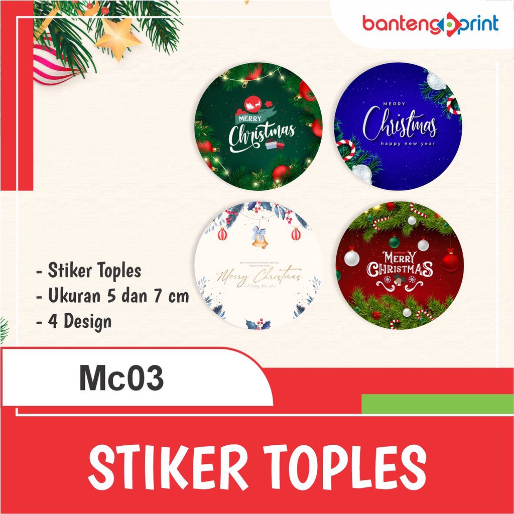 Jual Stiker Toples Spesial Natal Merry Christmas | Stiker Label ... Jual Stiker Toples Spesial Natal Merry Christmas | Stiker Label ...