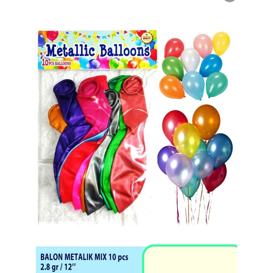 Jual Balon Party Aneka Motif dan Jenis / Balon Metalik Aneka Warna ...