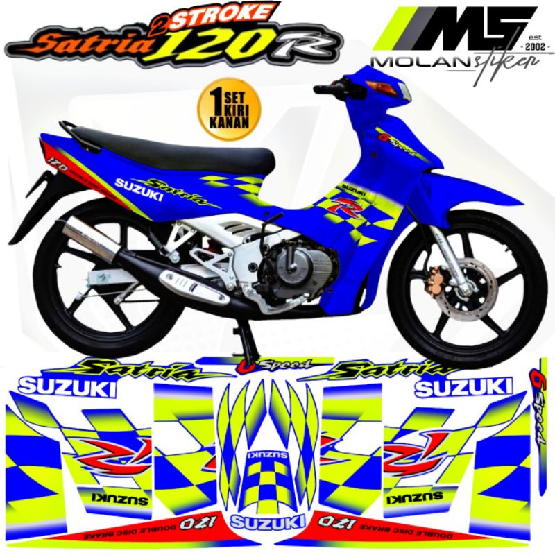 Jual Sticker Striping Variasi Motif Ori Satria R 120 SE KENNY ROBERT ...