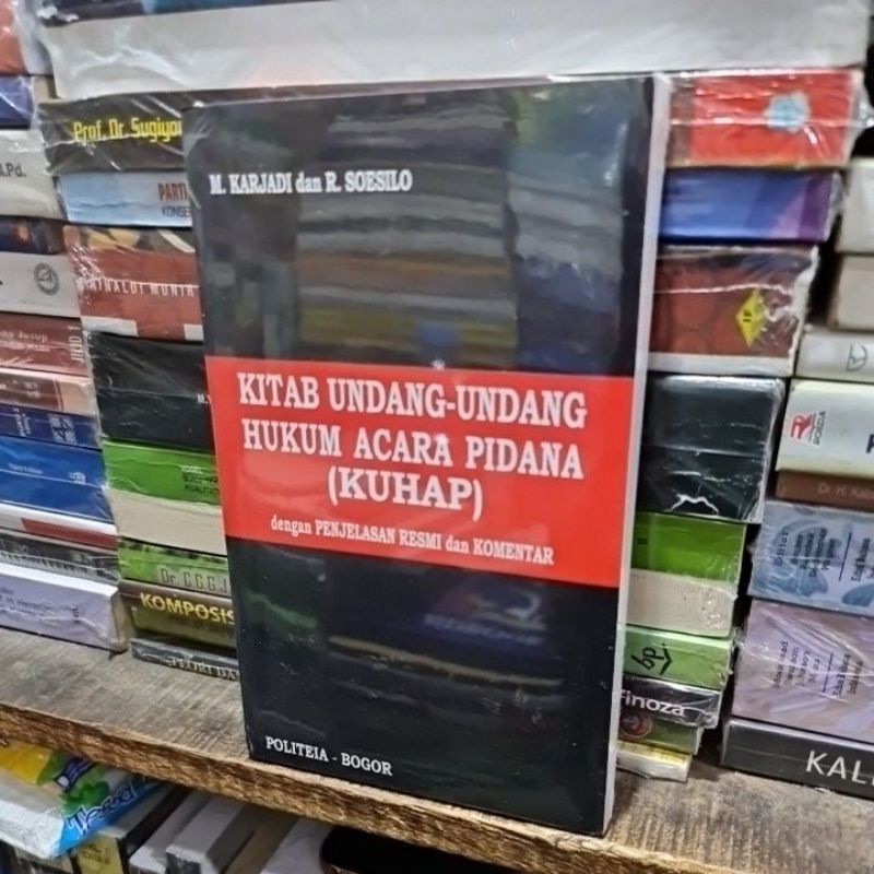 Jual Kitab undang undang hukum acara pidana KUHAP By M Karjadi Dan R ...